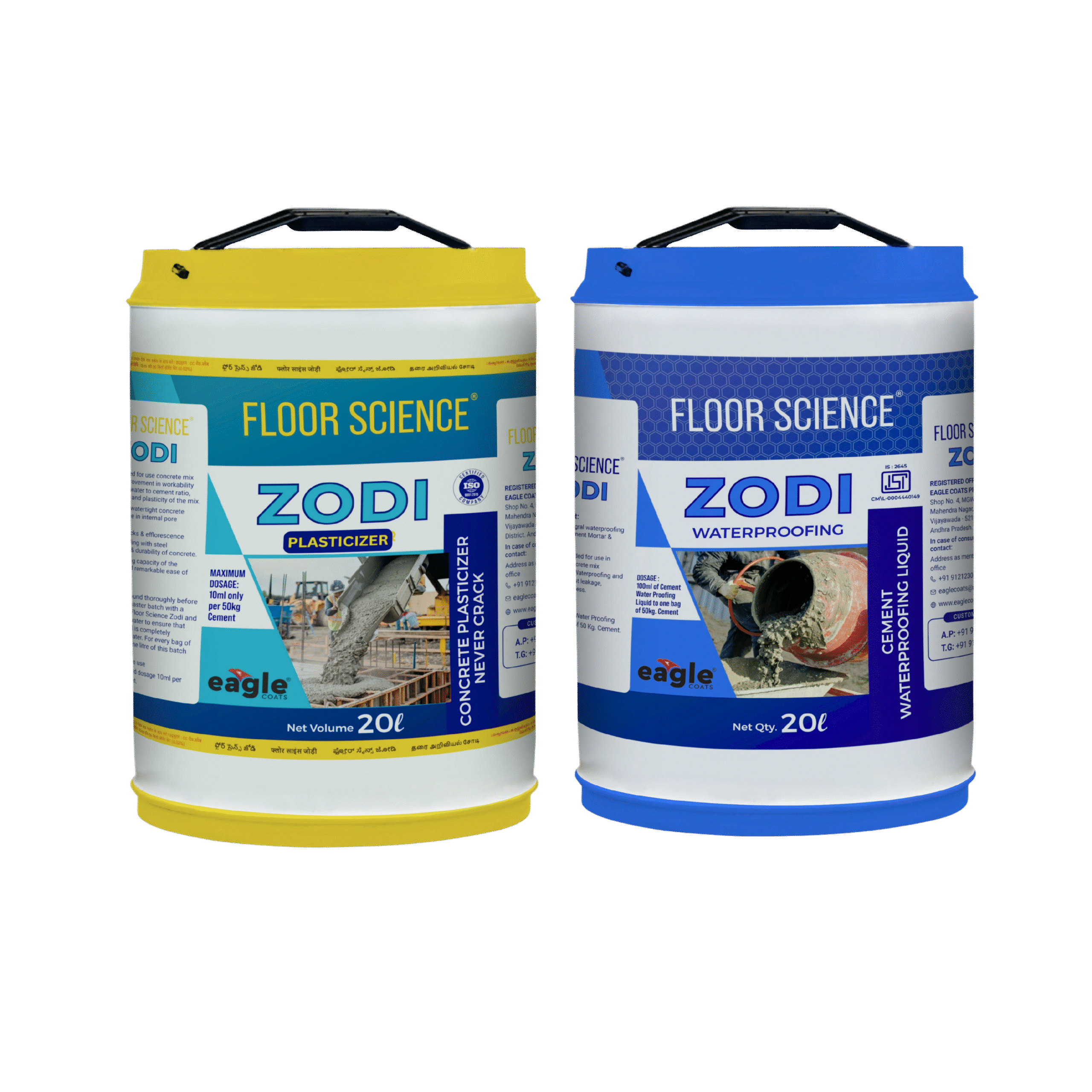 FLOOR SCIENCE ZODI PLASTIZER & WATERPROOF LIQID - EagleCoats